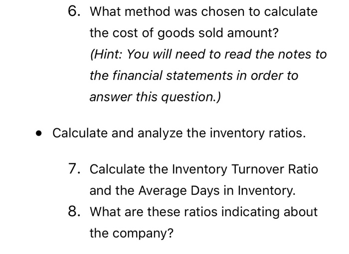 Solved Inventory is normally the largest current asset shown | Chegg.com