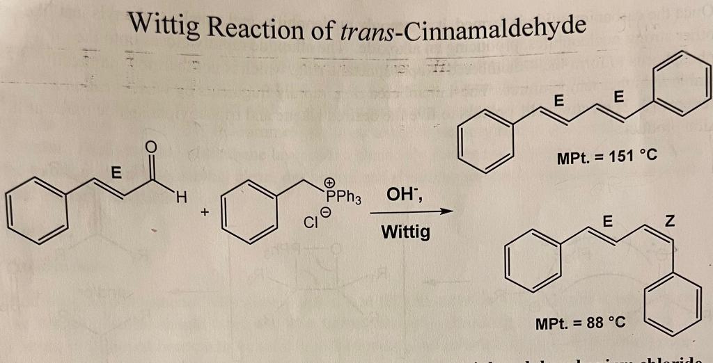 Solved Wittig Reaction of trans-Cinnamaldehyde | Chegg.com