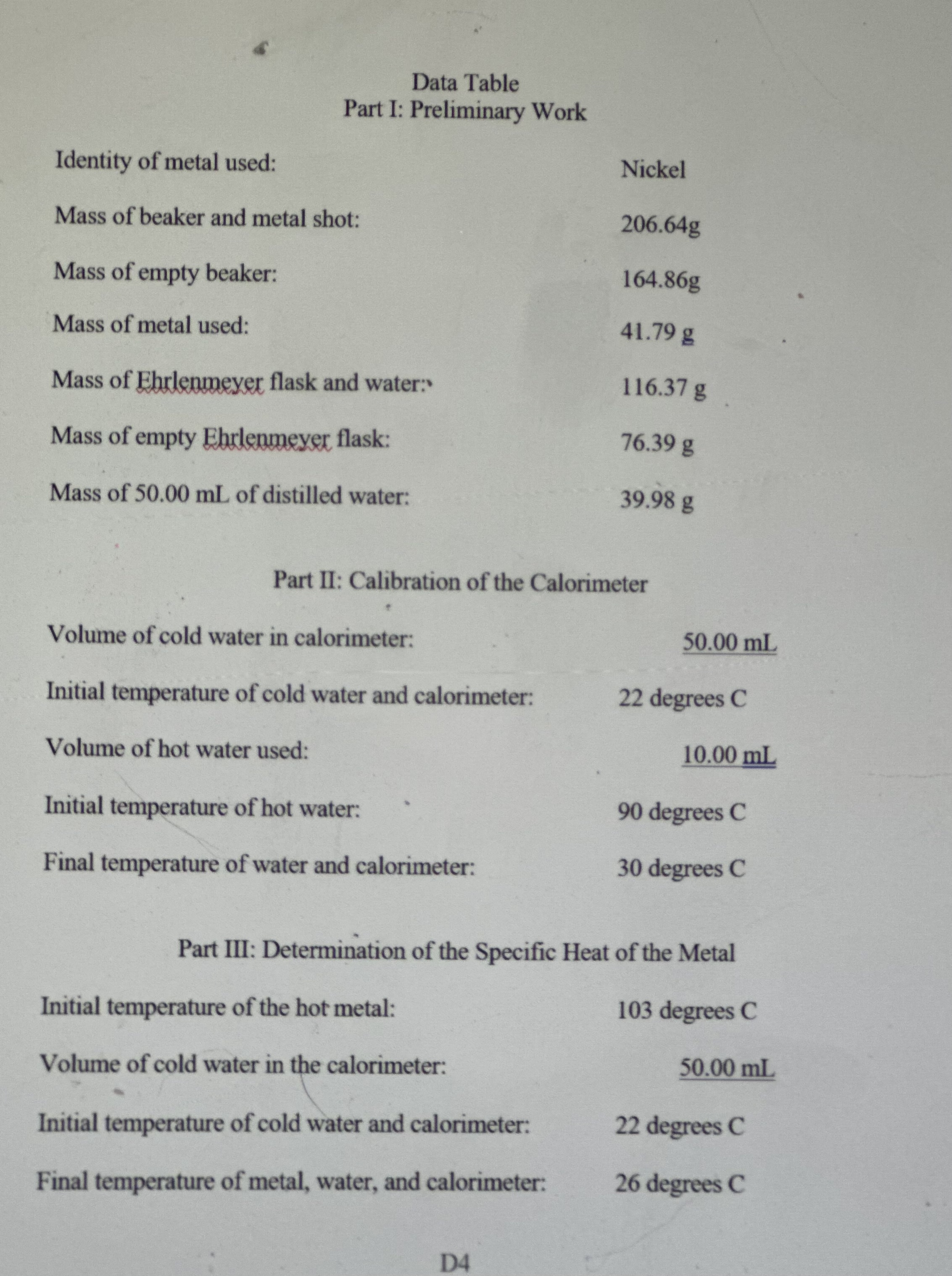 Solved Atomic Weight Amu X Specific Heat Cal G Co ≈ 6 4