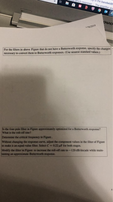 Solved Assignments LO-4: Active Filters A single-pole | Chegg.com