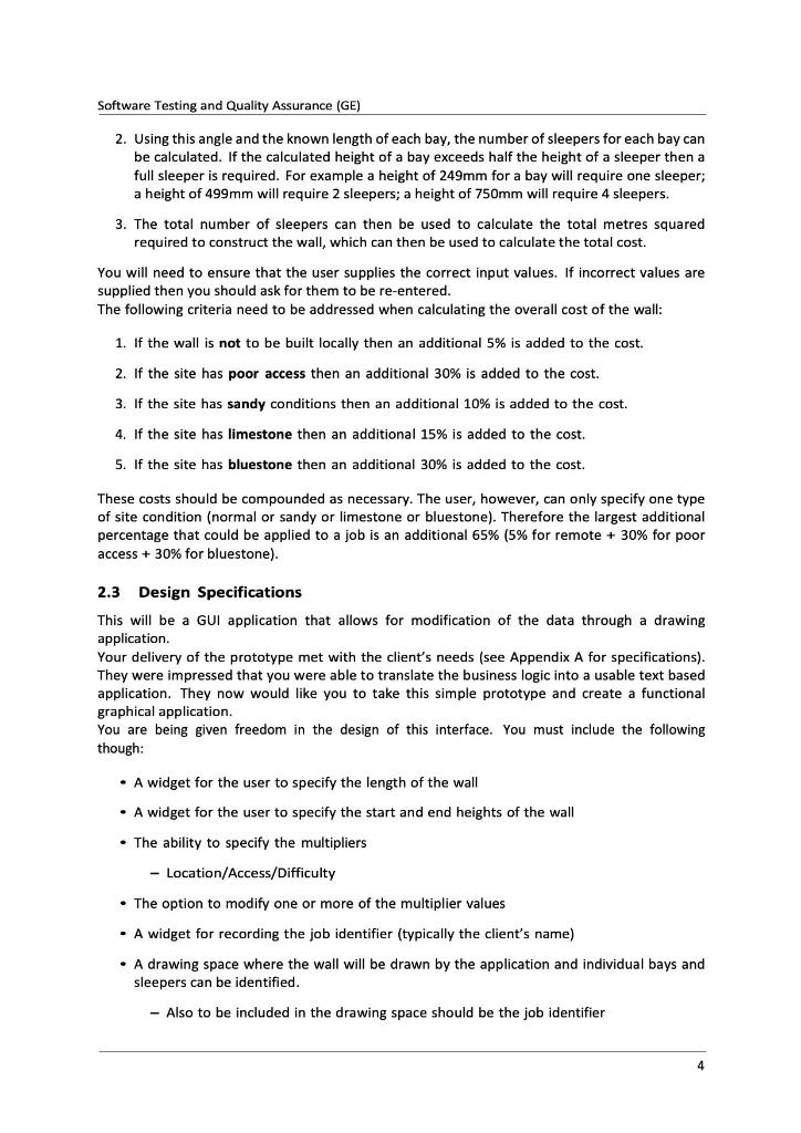 The Construction Quotation Assistant is designed for | Chegg.com