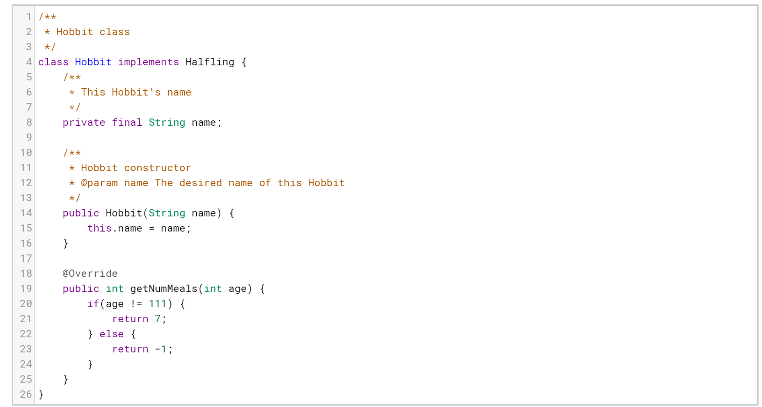 Solved We have written the following interface: /** * | Chegg.com