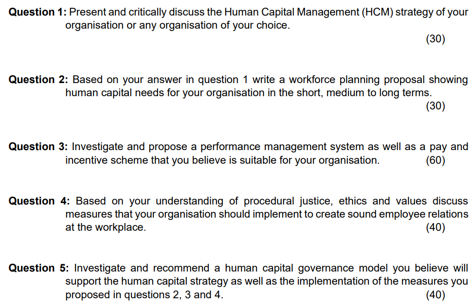 Solved Question 1: Present and critically discuss the Human | Chegg.com