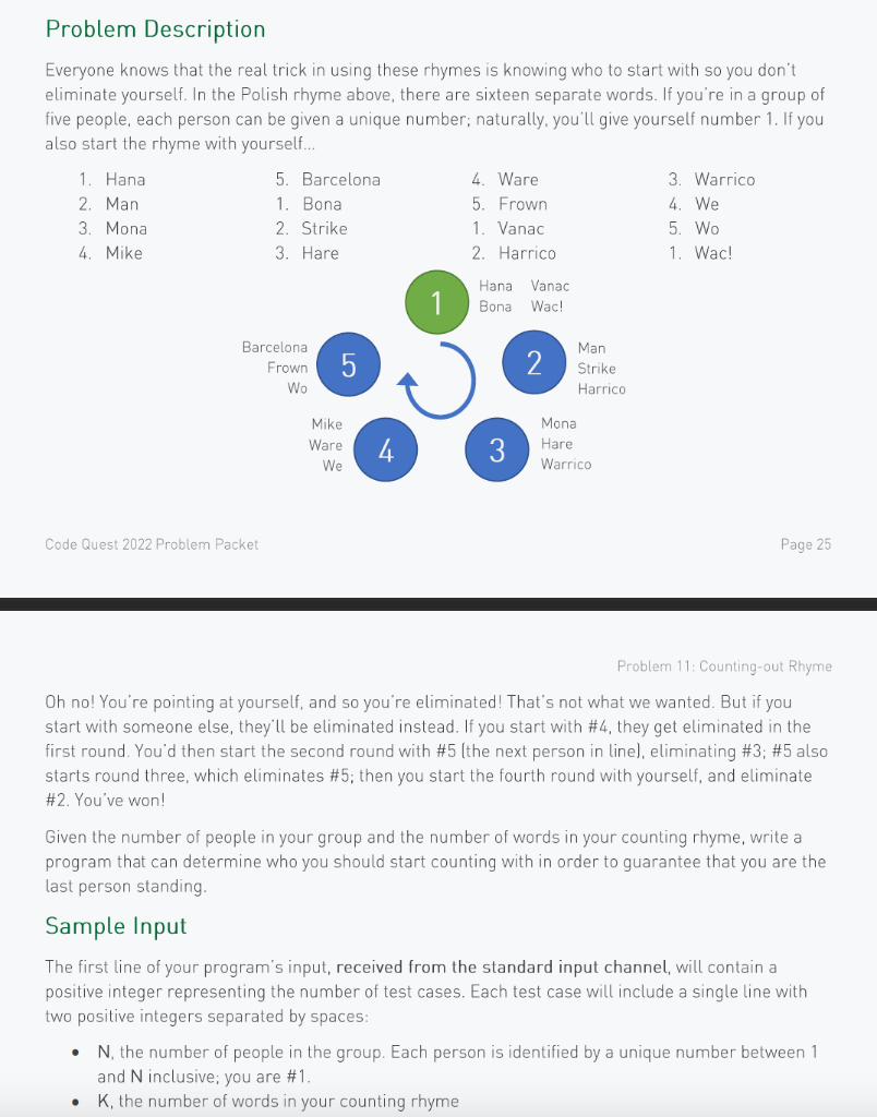 Solved Problem Description Everyone knows that the real | Chegg.com