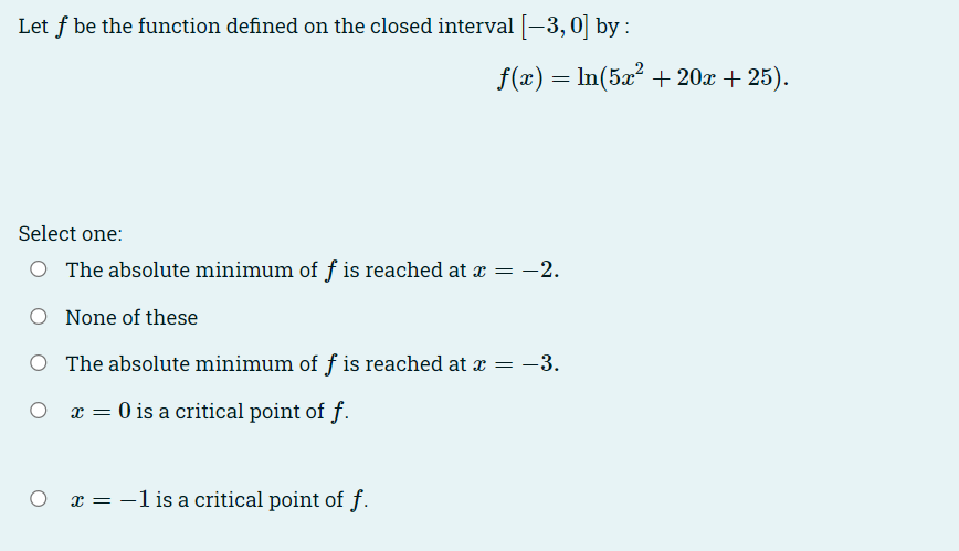 Solved Let f be the function defined on the closed interval | Chegg.com