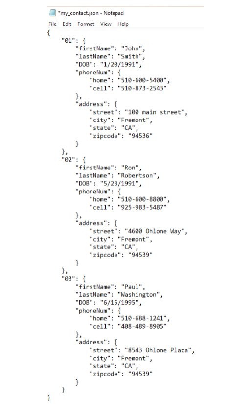 Solved Lab 6: Dictionary - My Contact Use dictionary to | Chegg.com