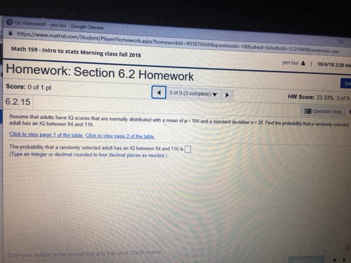 Solved Do Homework-yen bui-Google Chrome | Chegg.com