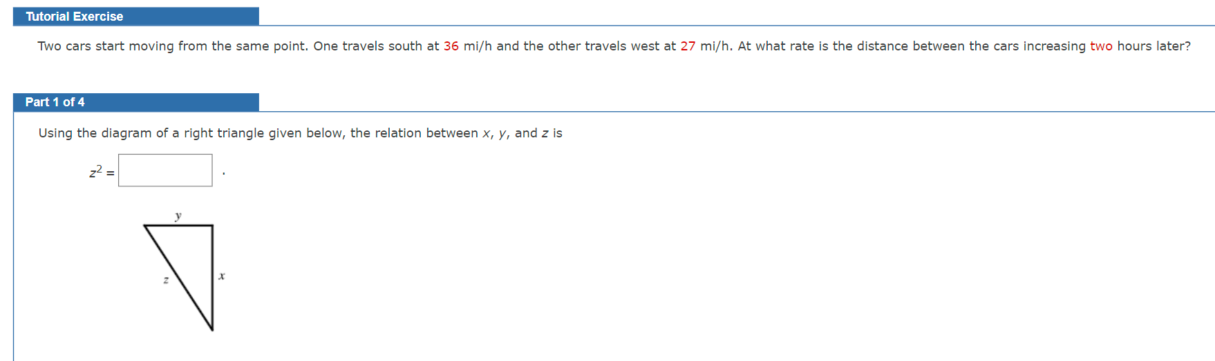 Solved Using the diagram of a right triangle given below, | Chegg.com