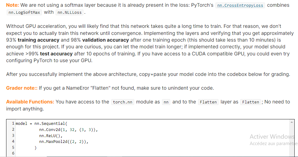 Solved Note: We are not using a softmax layer because it is | Chegg.com