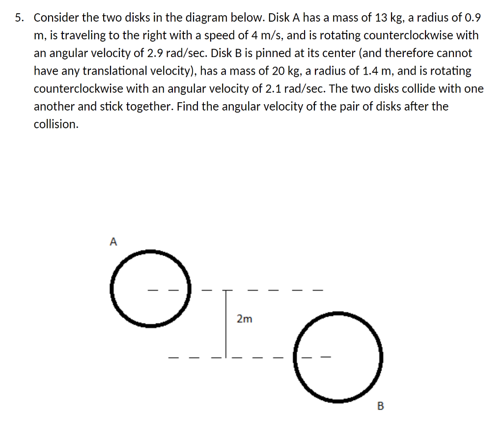 Solved Consider the two disks in the diagram below. Disk A | Chegg.com