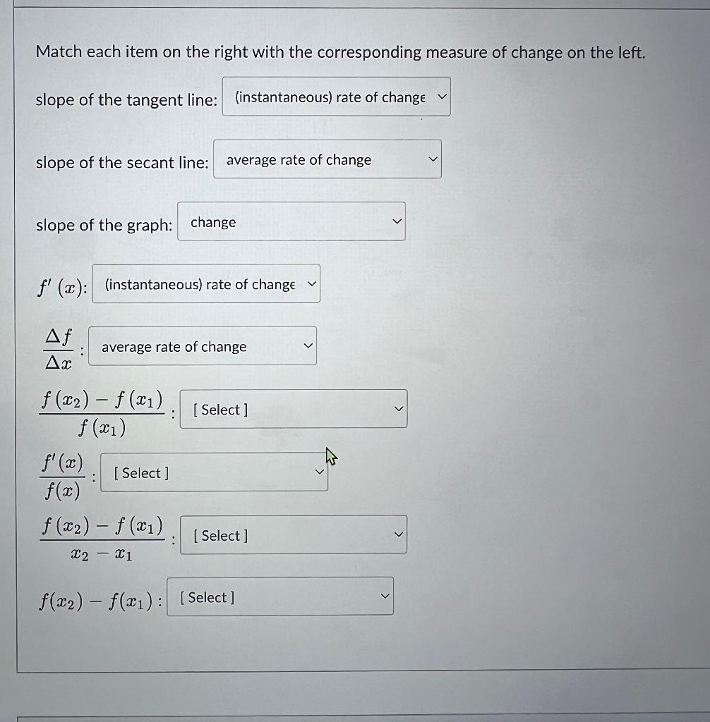 Solved Match each item on the right with the corresponding | Chegg.com