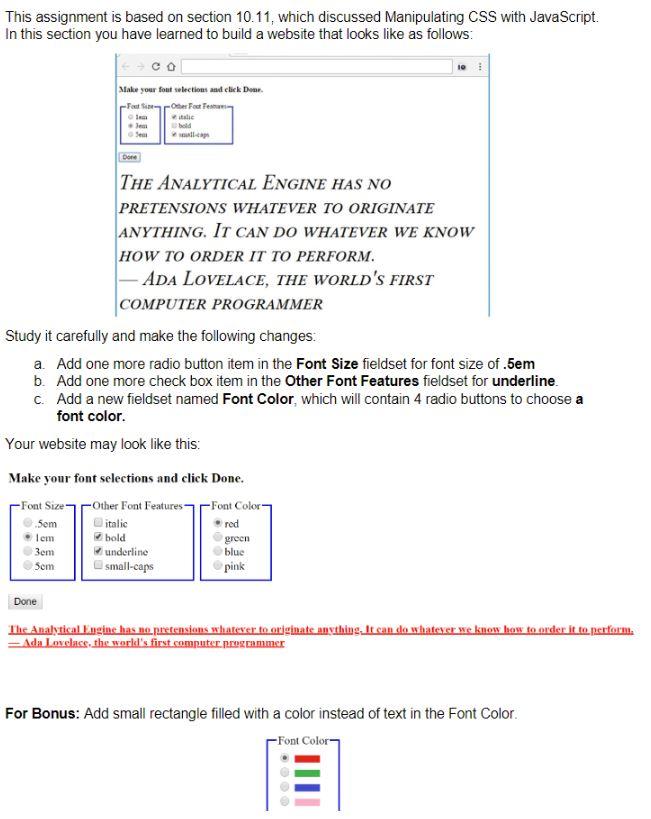 Solved This assignment is based on section 10.11, which | Chegg.com