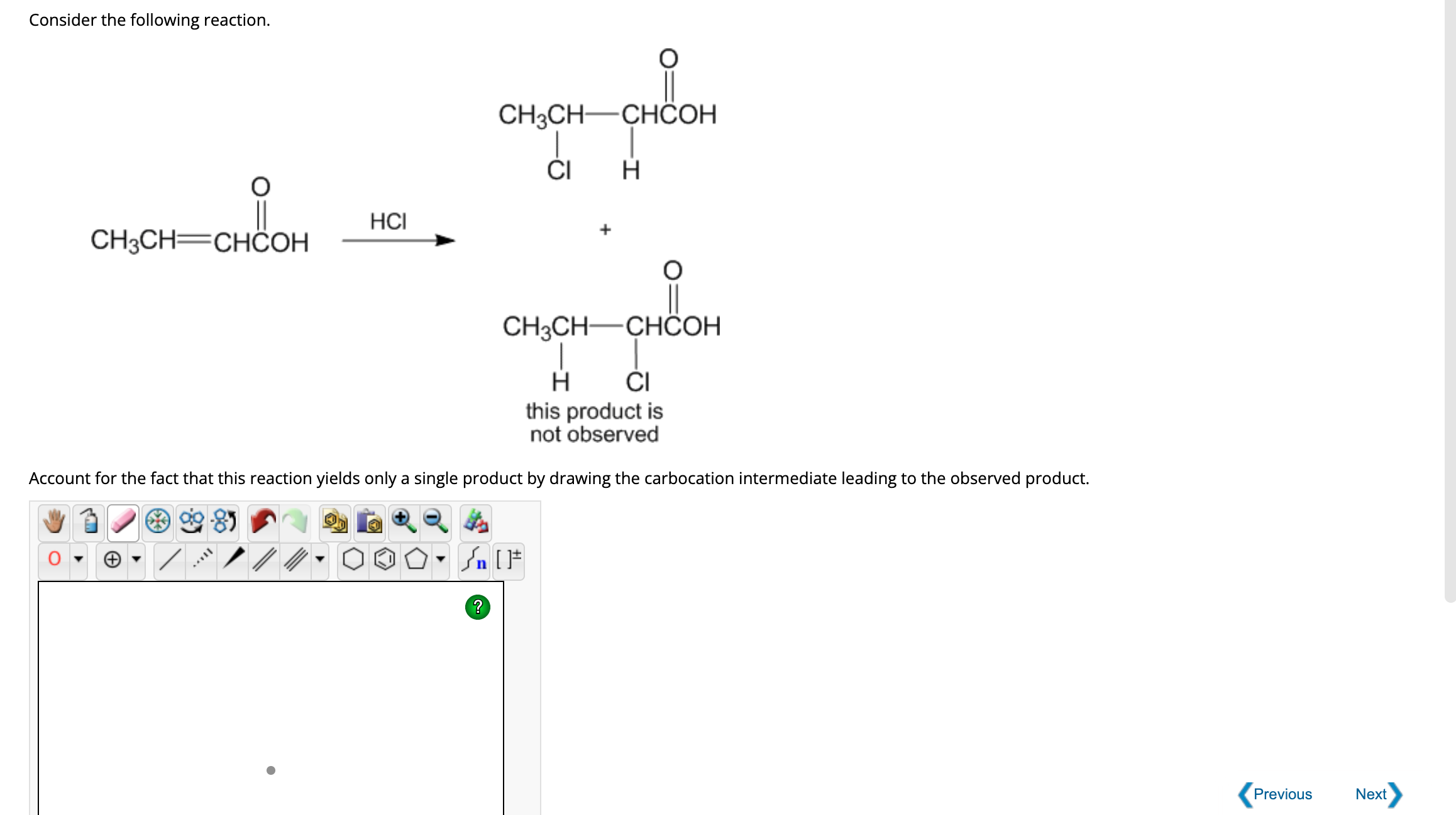 Solved Consider the following reaction. | Chegg.com