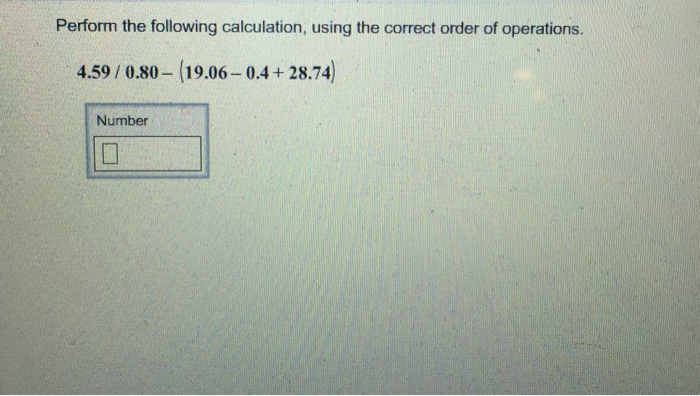 Solved Perform the following calculation, using the correct | Chegg.com