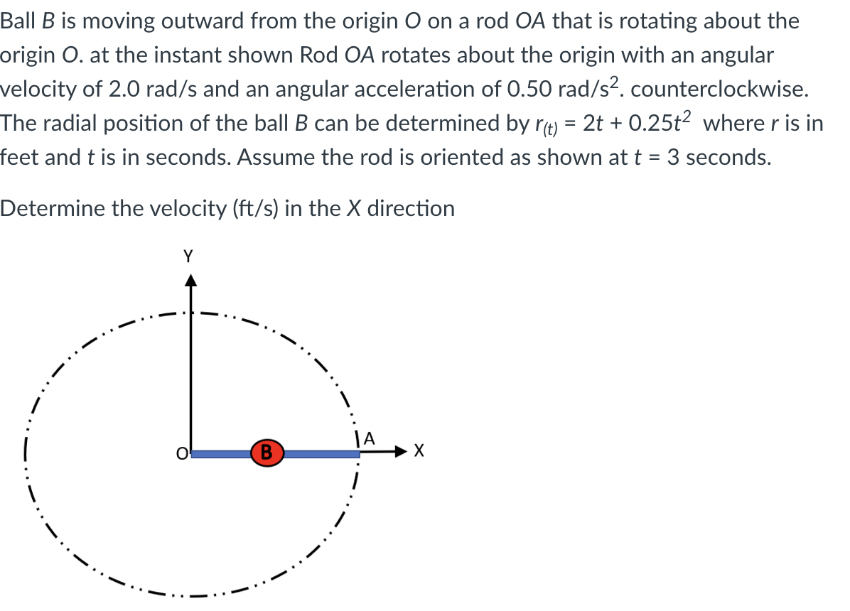 Solved ANSWER ONLY THE FOLLOWING:DETERMINE VELOCITY IN Y | Chegg.com