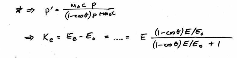 Solved D. Compton scattering. (a) Derive the last equation | Chegg.com
