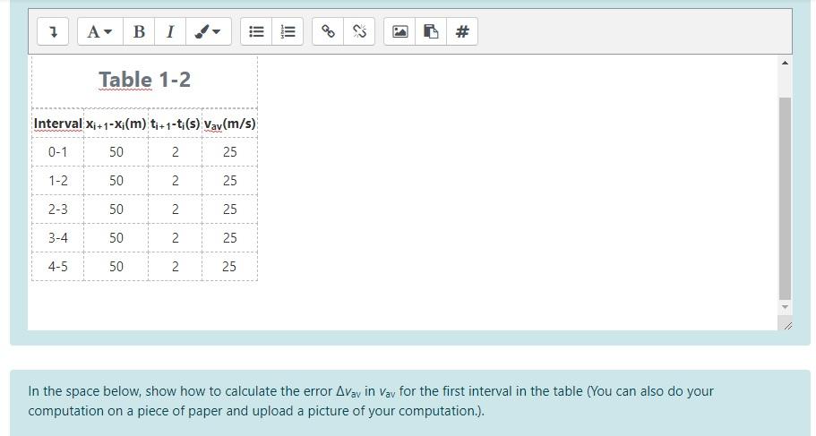 Solved how to calculate the error Δvav using the first | Chegg.com