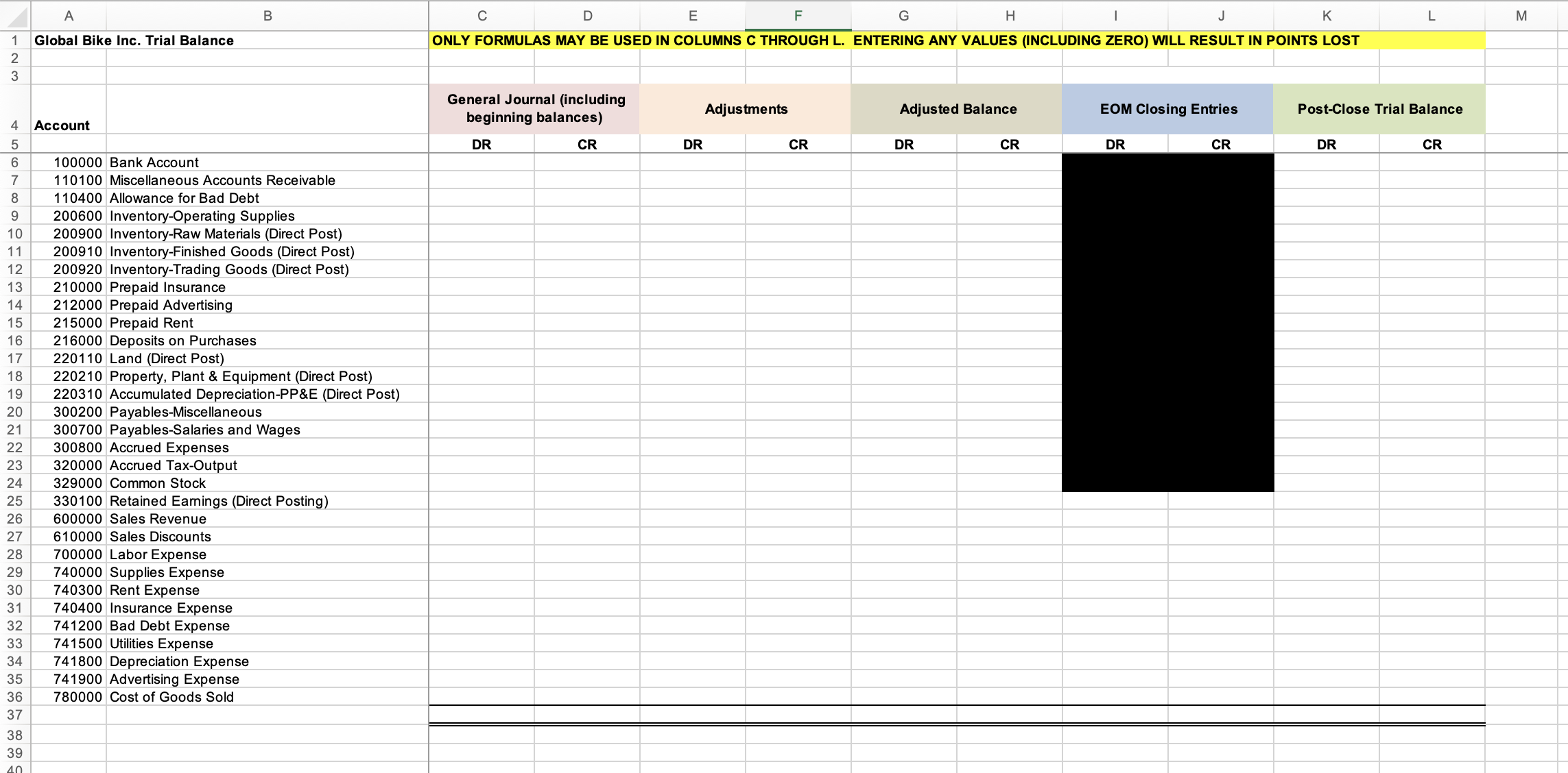 Assignment Overview 1. Download the Excel template | Chegg.com