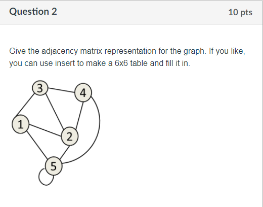 Solved Discrete Structures 2: Give the adjacency | Chegg.com