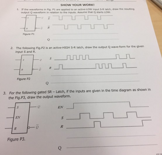 Solved SHOW YOUR WORK If the waveforms in Fig. P1 are | Chegg.com
