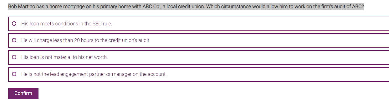 Solved O He will charge less than 20 hours to the credit | Chegg.com