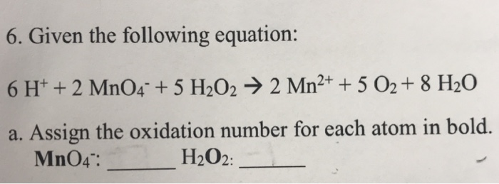 Solved 6. Given the following equation: a. Assign the | Chegg.com
