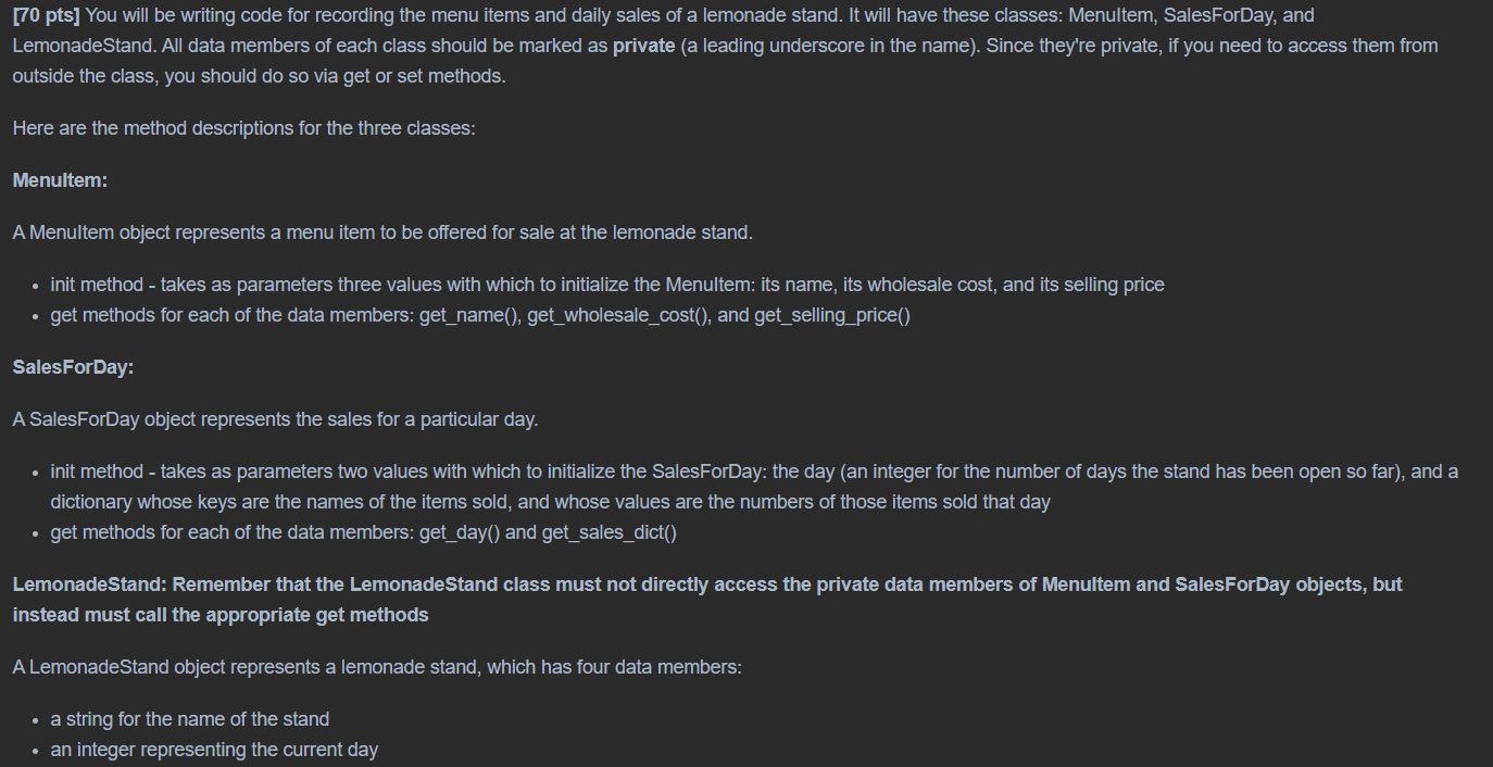 Solved [70 pts] You will be writing code for recording the | Chegg.com