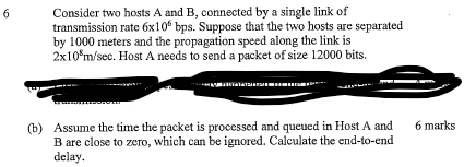 Solved Consider two hosts A and B, connected by a single | Chegg.com