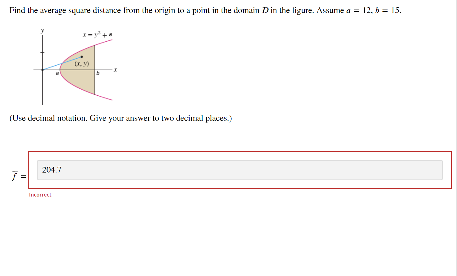 Solved Find the average square distance from the origin to a | Chegg.com