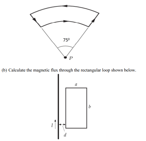 Solved (a) The closed loop shown below carries a current of | Chegg.com