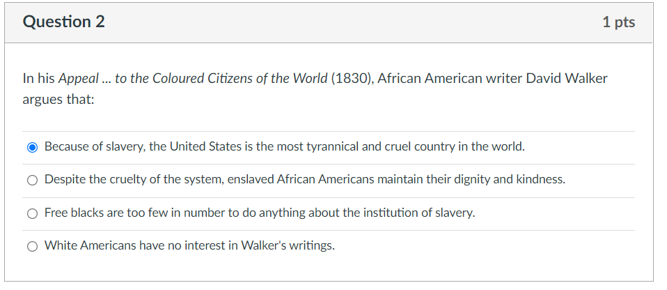 Solved In his Appeal ... to the Coloured Citizens of | Chegg.com