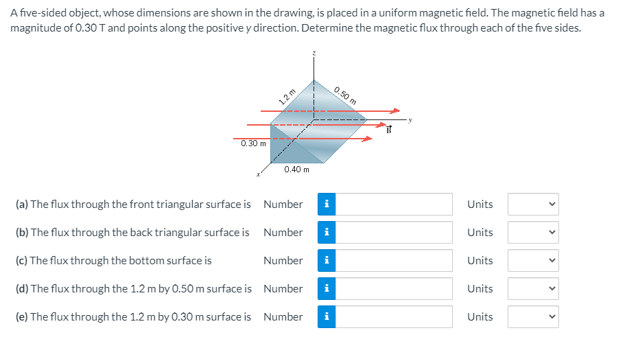 Solved A five-sided object, whose dimensions are shown in | Chegg.com