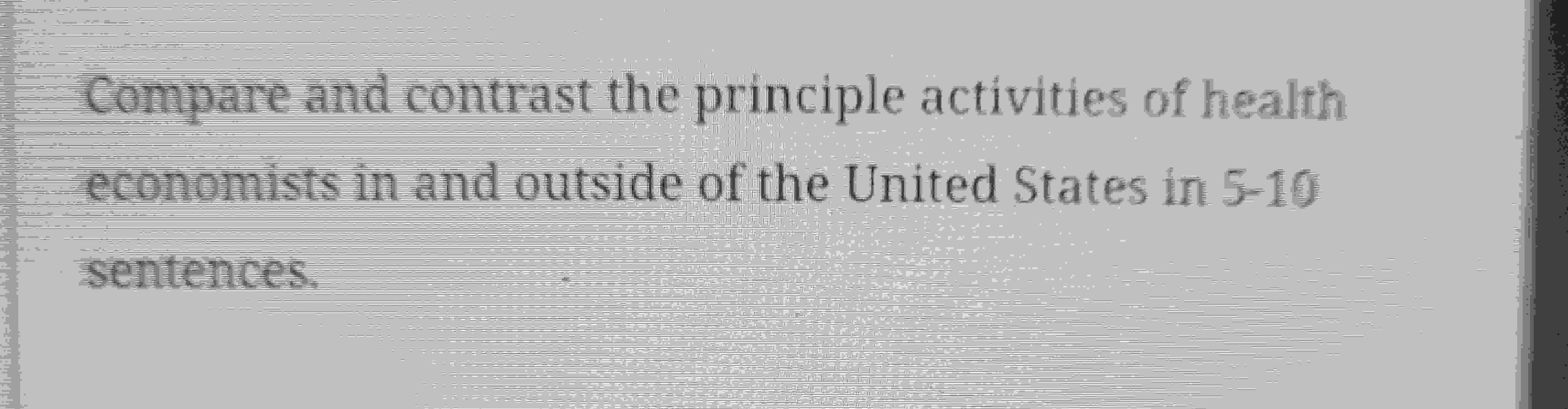Solved Compare and contrast the principle activities of | Chegg.com