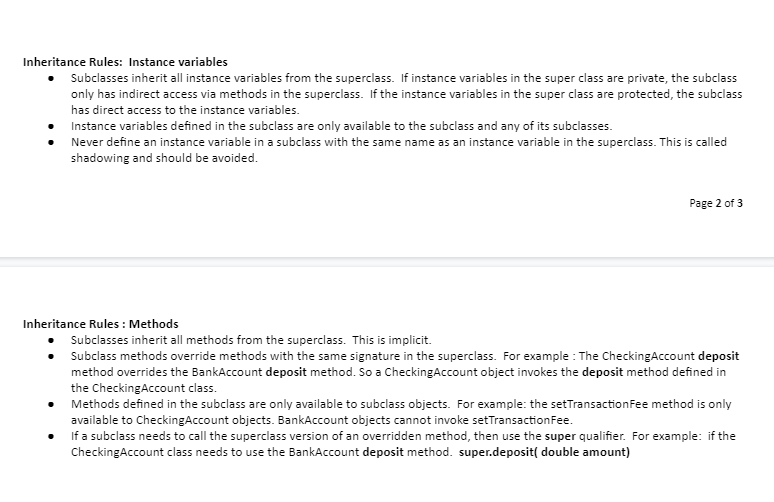 Solved 1. Download the provided files BankAccount.java and | Chegg.com