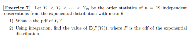 Solved Exercice 7 Let Y; | Chegg.com