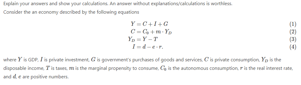 Solved Explain your answers and show your calculations. An | Chegg.com