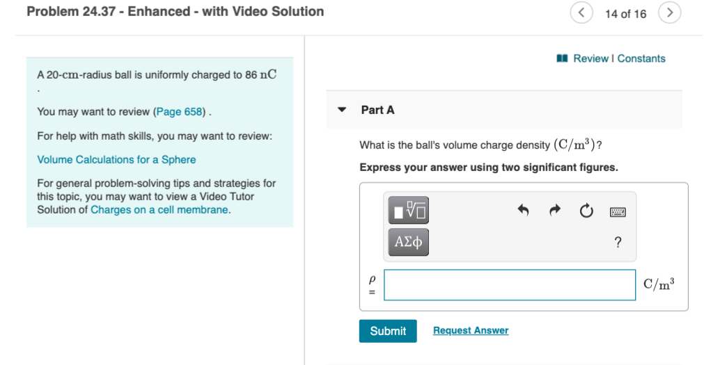 Solved Problem 24.37 - Enhanced - with Video Solution 14 of | Chegg.com