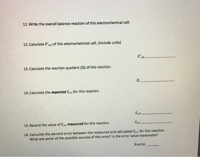 Solved Concentration Cell Copper-Copper Cusl, CucI2 (0.001 | Chegg.com