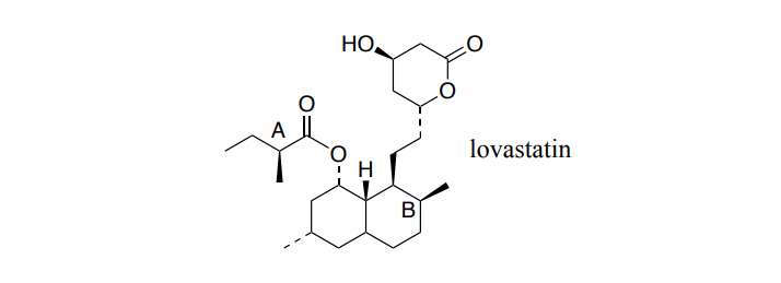 Solved ChiralityLovastatin is a drug from the group of | Chegg.com