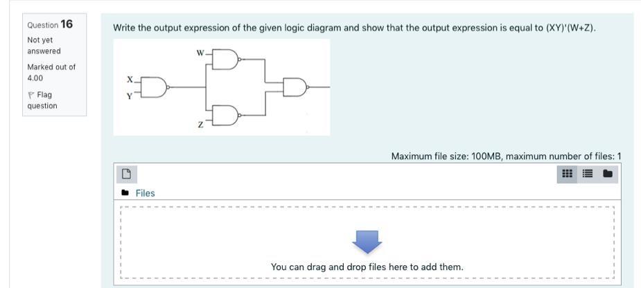Solved Write The Output Expression Of The Given Logic 7676