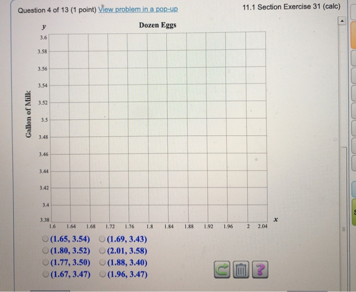 Solved duegtoh 4 of 13 1 point) View problem in a pop-up | Chegg.com