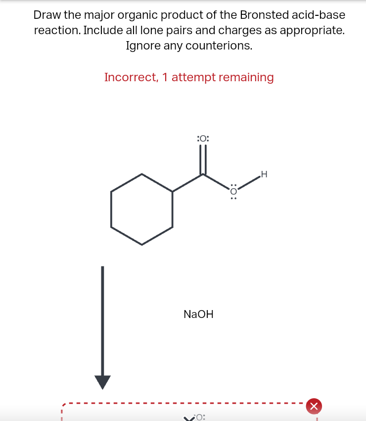 Solved Draw the major organic product of the Bronsted | Chegg.com