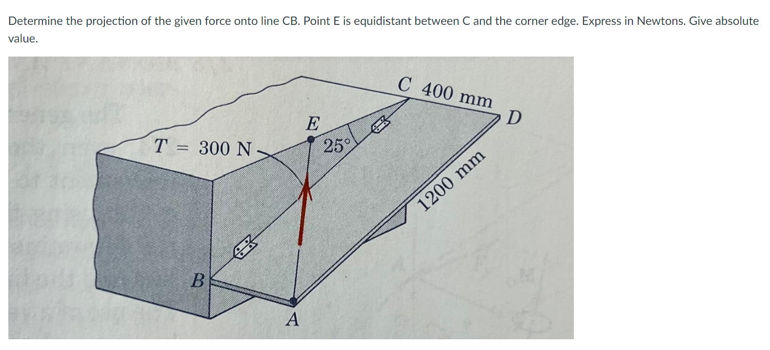 [Solved]: What is the force necessary from the person to h