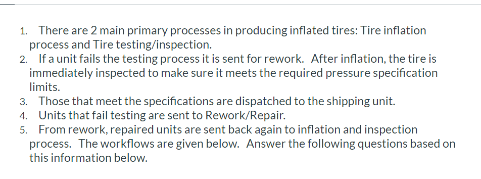 Solved 1. There are 2 main primary processes in producing | Chegg.com