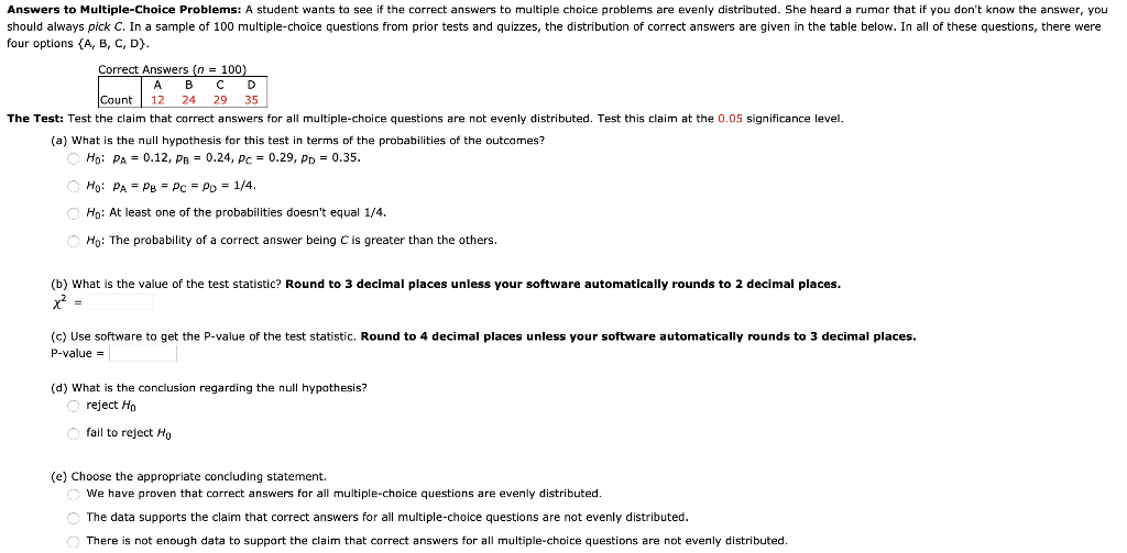 Solved Answers to Multiple-Choice Problems: A student wants | Chegg.com