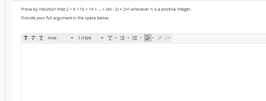 Solved Prove by induction that 2 +6 +10 +14 + ... + (4n - 2) | Chegg.com
