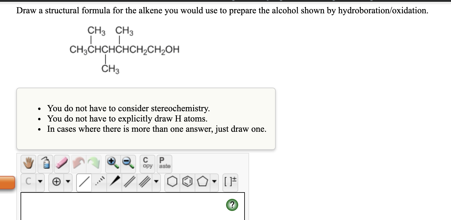 Solved Draw a structural formula for the product formed upon | Chegg.com