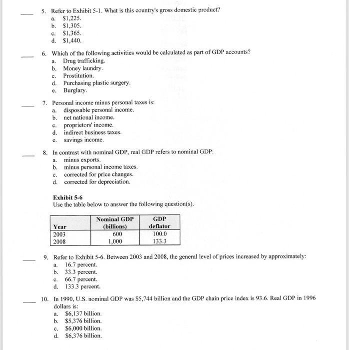 Solved Gross domestic product is officially measured by | Chegg.com