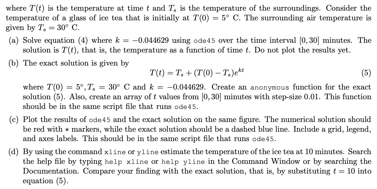 Solved 3. (25 points) The rate of change of the temperature | Chegg.com