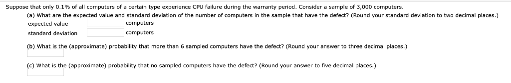 Solved Suppose that only 0.1% of all computers of a certain | Chegg.com